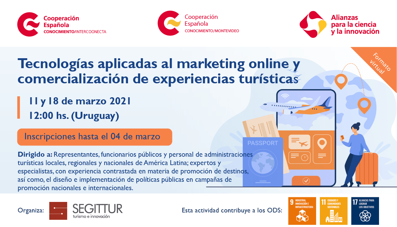 SEGITTUR y la AECID organizan serie webinar sobre tecnología y turismo