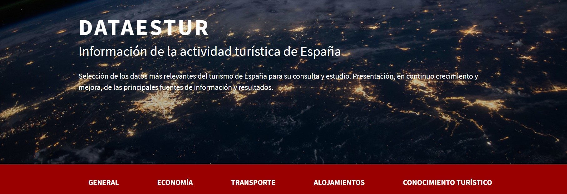 DATAESTUR es un site único de datos del turismo nacional